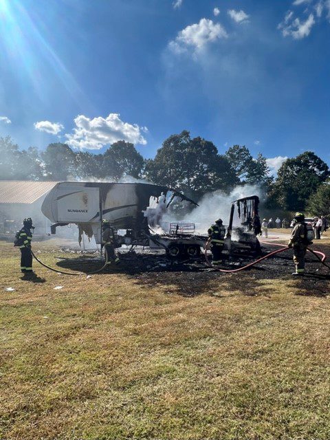 Camper fire caused total loss of the structure - FetchYourNewsFetchYourNews